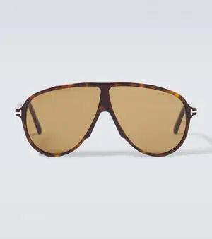 TOM FORD Vladimir Aviator Sunglasses Brown