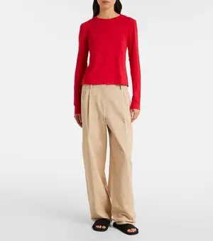THE ROW Seruni Cotton Jersey T-shirt - Red
