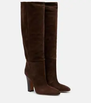 Paris Texas Lavinia 100 Suede Knee-high Boots - Brown