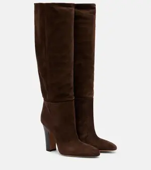 Paris Texas Lavinia 100 Suede Knee-high Boots - Brown