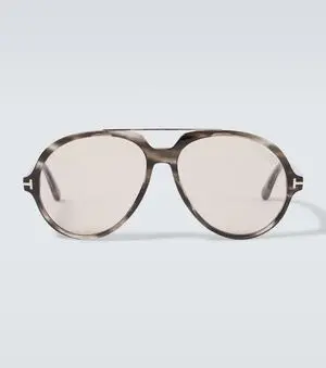 TOM FORD Aalto Aviator Sunglasses Brown