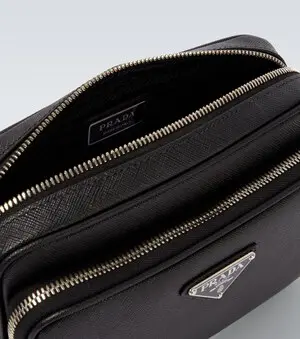 Prada Saffiano Leather Shoulder Bag - Black