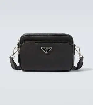 Prada Saffiano Leather Shoulder Bag - Black