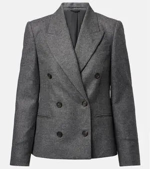 Brunello Cucinelli Wool And Cashmere Double-breasted Blazer