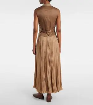 Ralph Lauren Holland Linen Tweed Vest - Brown