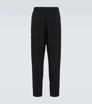 Giorgio Armani Jacquard Straight Pants - Blue
