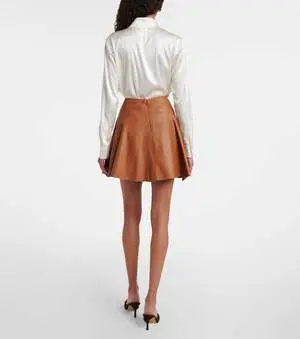 Ralph Lauren Leather Mini Skirt