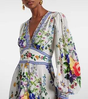 Camilla Printed Silk Crêpe Maxi Dress