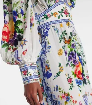Camilla Printed Silk Crêpe Maxi Dress