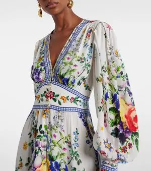 Camilla Printed Silk Crêpe Maxi Dress - Multicoloured