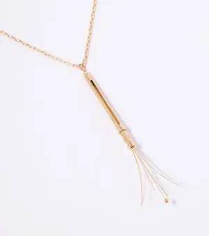 Saint Laurent Cassandre Pendant Necklace - Gold