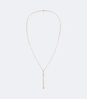 Saint Laurent Cassandre Pendant Necklace - Gold
