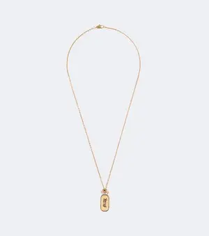 Saint Laurent Cassandre Pendant Necklace - Gold