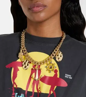 Rabanne Charm Necklace - Gold