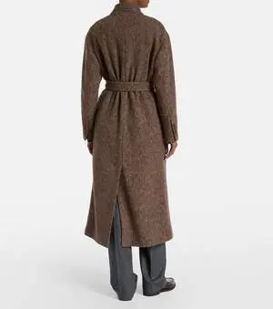 Brunello Cucinelli Belted Wool And Cashmere Overcoat