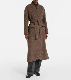Brunello Cucinelli Belted Wool And Cashmere Overcoat