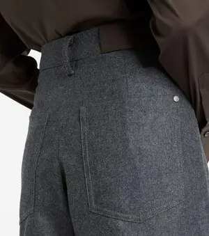 Brunello Cucinelli High-rise Virgin Wool Shorts