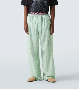 Balenciaga Striped Mid-rise Pajama Pants