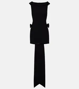 THE NEW ARRIVALS ILKYAZ OZEL Daphne Crêpe Cocktail Dress - Black