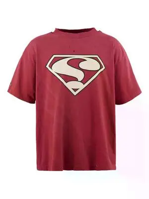 SAINT MXXXXXX Graphic-print T-shirt - Red