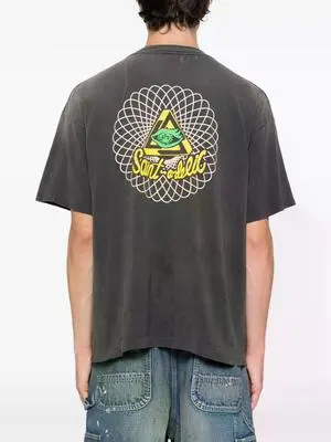 SAINT MXXXXXX Graphic-print T-shirt - Grey