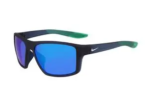 Nike Brazen Fury Sunglasses - Matte Midnight Navy Blue/turquoise Mirror (dc3292/410