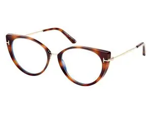 TOM FORD Cat Eye Eyeglasses - Havana/yellow (ft5815/b 053)