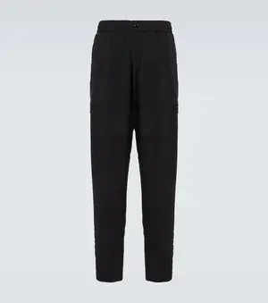 Giorgio Armani Jacquard Straight Pants - Blue