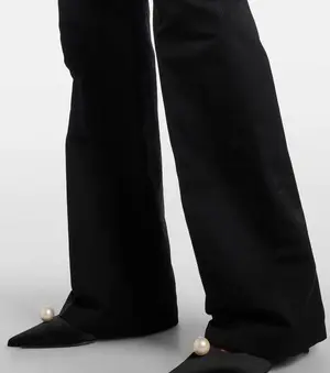 Magda Butrym Cotton And Silk Flared Pants