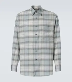 Auralee Checked Wool Shirt