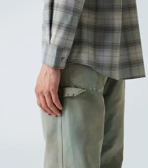 Auralee Checked Wool Shirt