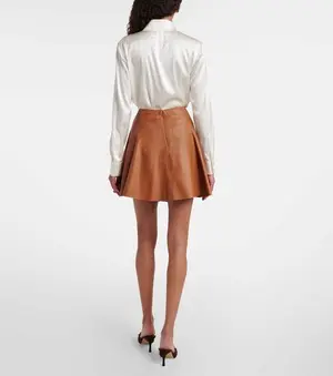 Ralph Lauren Leather Miniskirt