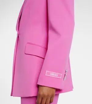 Versace Medusa Wool Blazer - Pink