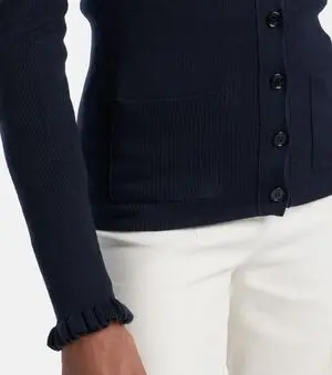 Valentino Garavani Ruffled Virgin Wool Cardigan
