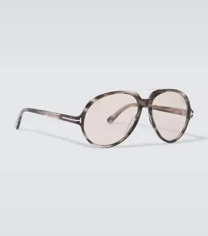 TOM FORD Aalto Aviator Sunglasses - Brown