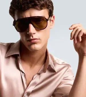 TOM FORD Aalto Aviator Sunglasses - Brown