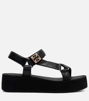 Tory Burch Mellow Leather Platform Sandals