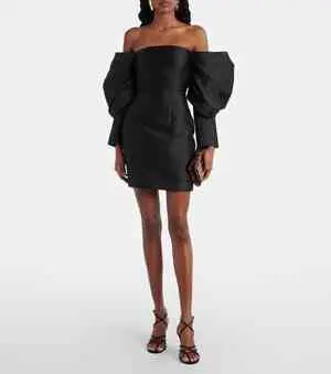 Solace London Freja Satin Mini Dress