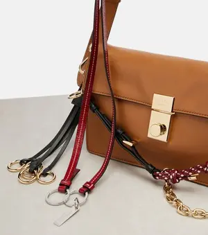 Prada Soft Sound Small Leather Shoulder Bag - Brown