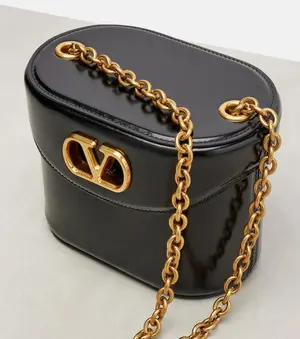 Valentino Garavani Vain Vlogo Leather Vanity Bag