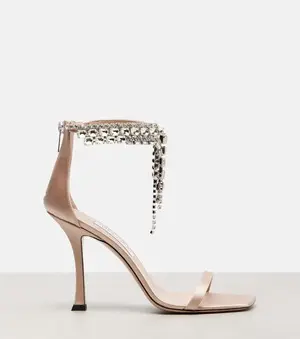 JIMMY CHOO Verity 100 Satin Sandals