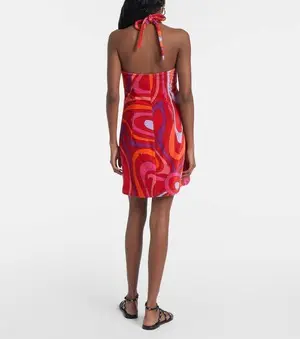 Emilio Pucci Marmo Embellished Cotton Terry Minidress