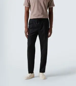 Brunello Cucinelli Virgin Wool Tapered Pants
