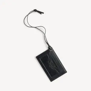 Balenciaga Le City Charm Card Case Mirror - Black