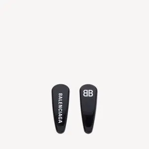 Balenciaga Holli Hair Clip Set - Black