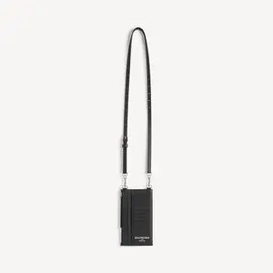 Balenciaga Credit Phone Holder - Black
