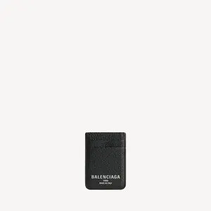 Balenciaga Credit Magnet Card Holder - Black