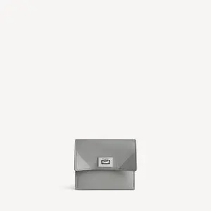 Balenciaga Rodeo Card Holder With Flap - Grey