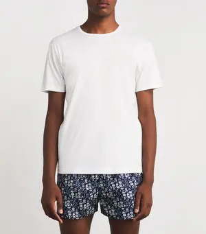 Sunspel Cotton Sea Island T-shirt - White