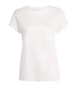 Eleventy Pocket-detail T-shirt - White